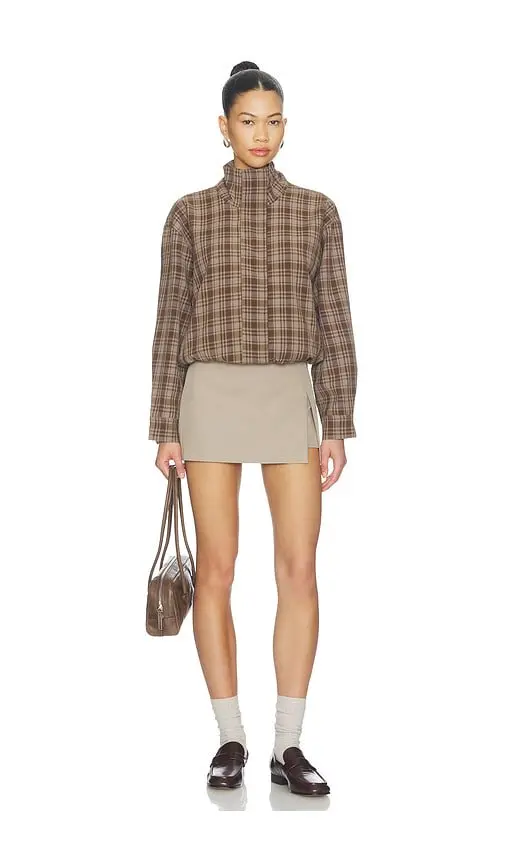 Astr The Label Cooper Jacket In Brown