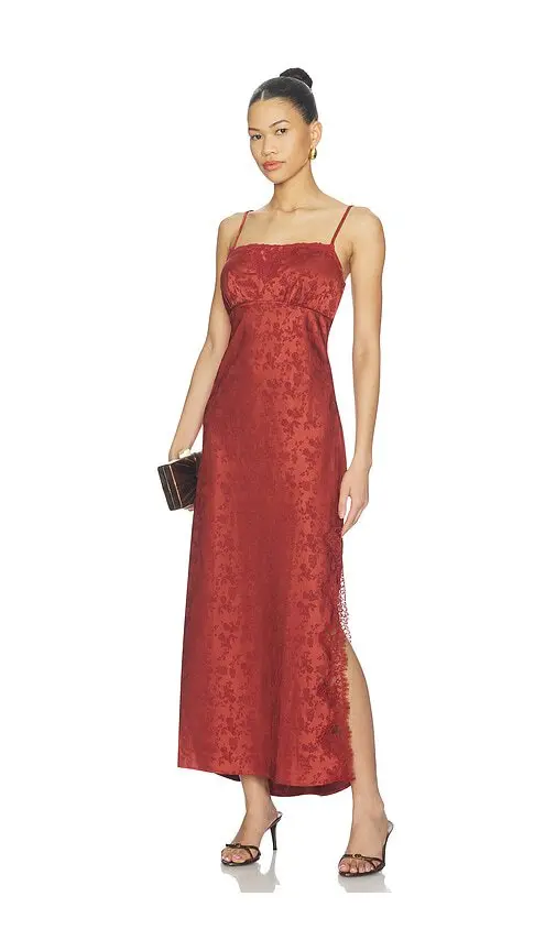 Astr The Label Kristian Dress In Red - Spice