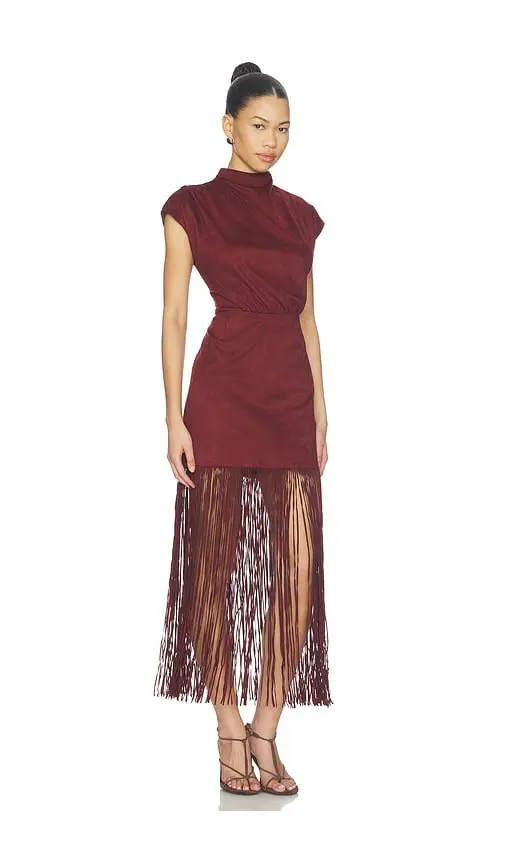 Saylor Astelle Dress In Wine