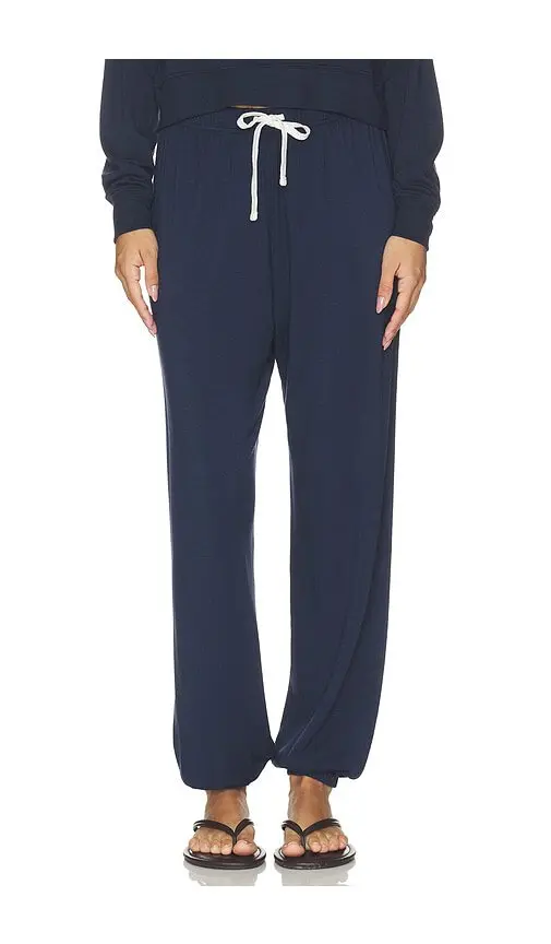 Splits59 Andie Oversized Sweatpant In Navy - Indigo