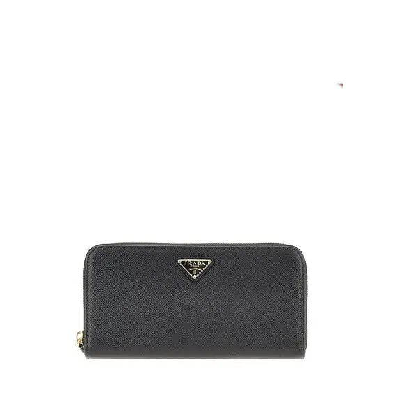 Prada Saffiano Leather Zip-around Wallet