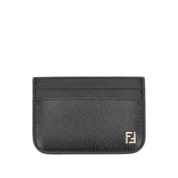Fendi Ff Leather Card Holder