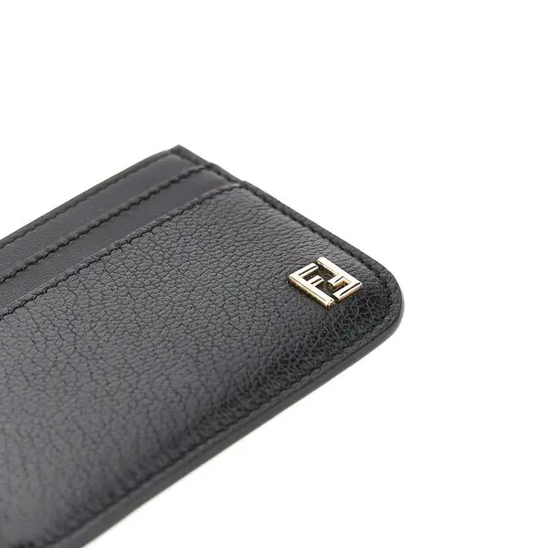 Fendi Ff Leather Card Holder