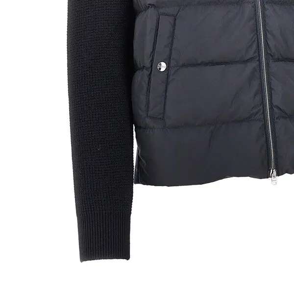 Herno Padded Nylon And Wool Cardigan