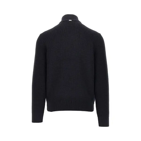 Herno Padded Nylon And Wool Cardigan