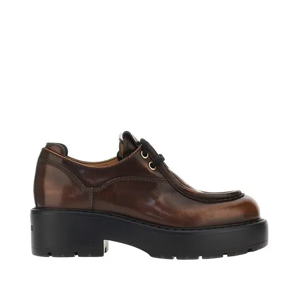 Miu Miu Fume Leather Lace Up Shoes