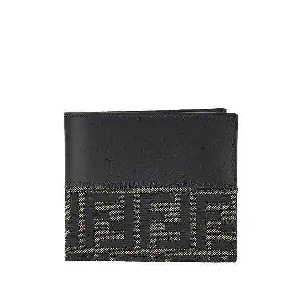 Fendi Ff Jacquard Bi-fold Wallet
