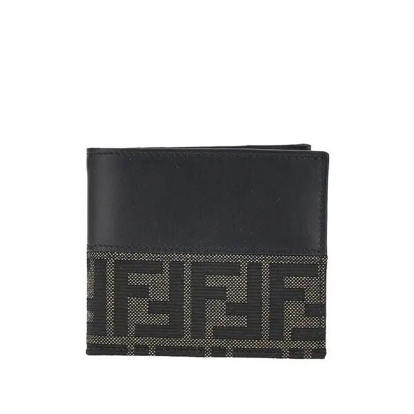 Fendi Ff Jacquard Bi-fold Wallet