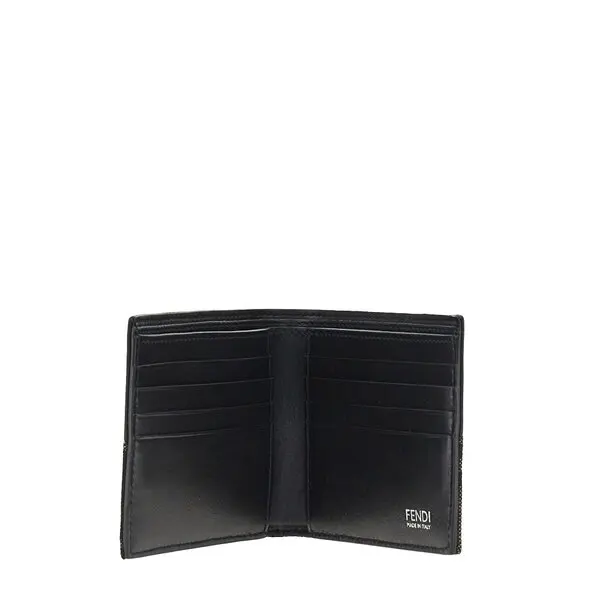 Fendi Ff Jacquard Bi-fold Wallet