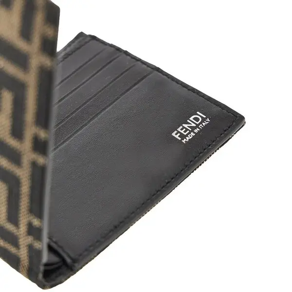Fendi Ff Jacquard Bi-fold Wallet