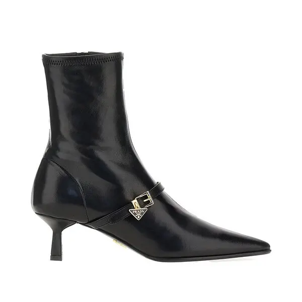 Prada Stretch Nappa Leather Ankle Boots