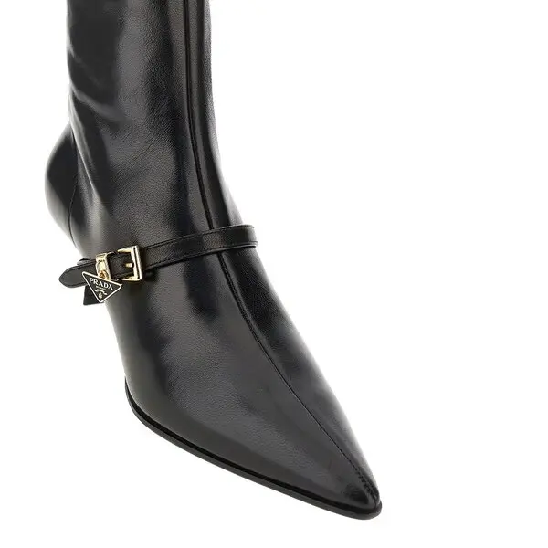 Prada Stretch Nappa Leather Ankle Boots