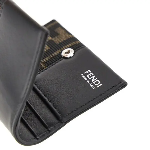 Fendi Ff Jacquard Bi-fold Card Holder