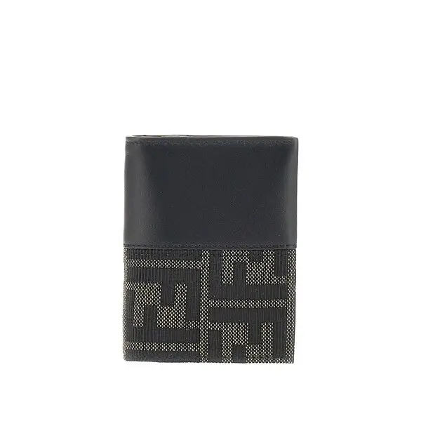 Fendi Ff Jacquard Bi-fold Card Holder - Brown