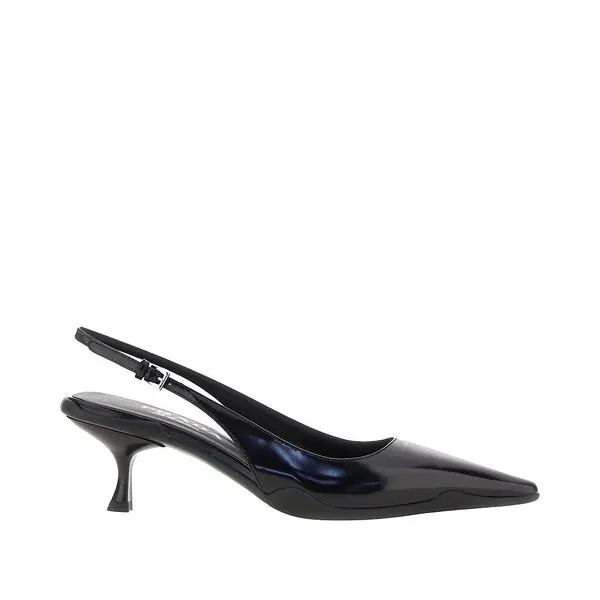 Prada Spazzolato Leather Re-edition Slingback Pumps