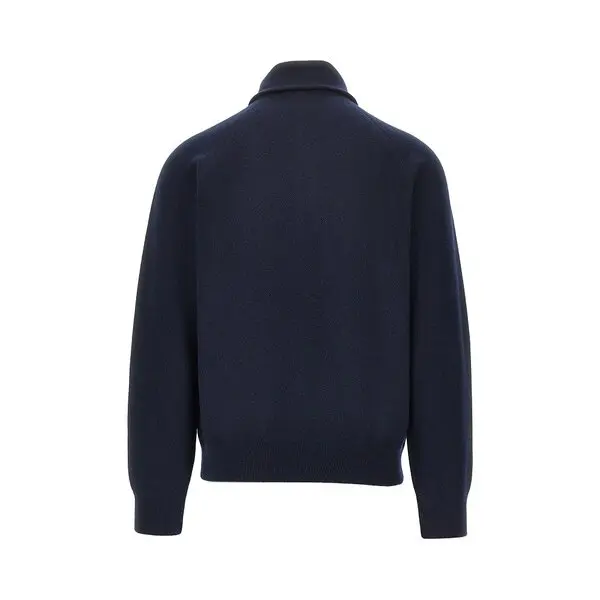 Prada Wool And Cashmere Half-zip Sweater