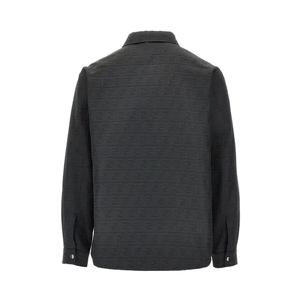 Fendi Padded Ff Jacquard Nylon Overshirt