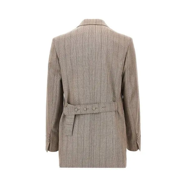 AMI Paris Double-breasted Wool Jacket With Martingale