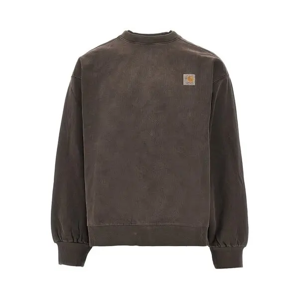 Carhartt Work In Progress Vita' Bleached-out Crewneck Weathirt - Brown