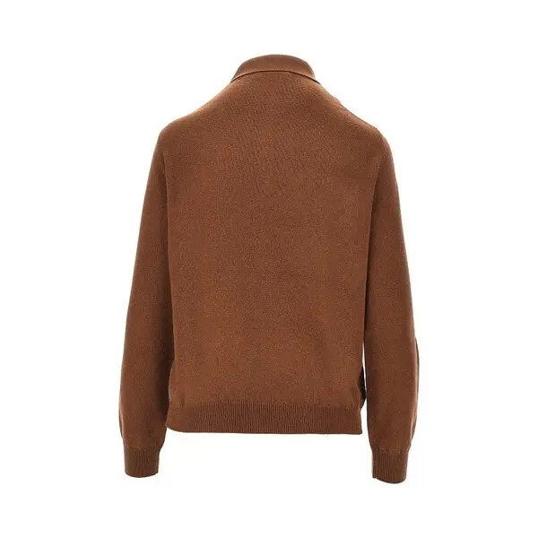Prada Cashmere Lozenge Polo Sweater