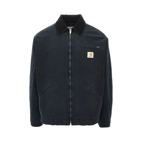 Carhartt Work In Progress Og Detroit' Canva Jacket - Black