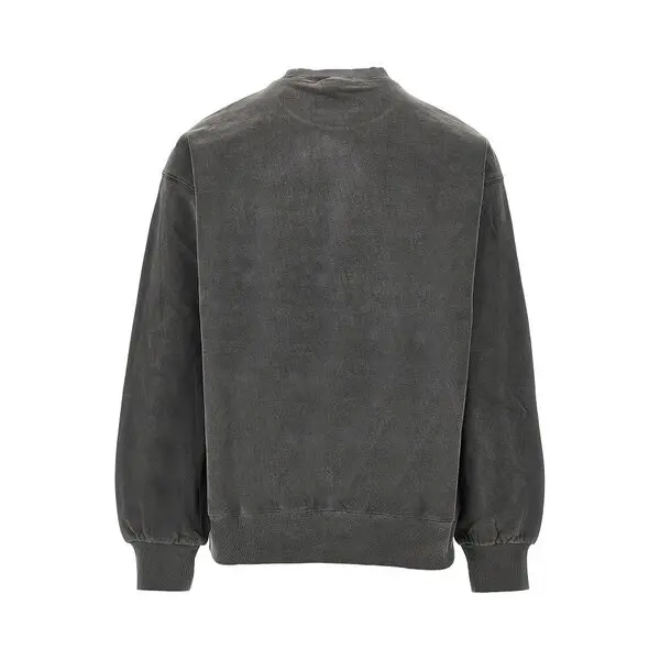 Carhartt Work In Progress Vita' Bleached-out Crewneck Weathirt - Black