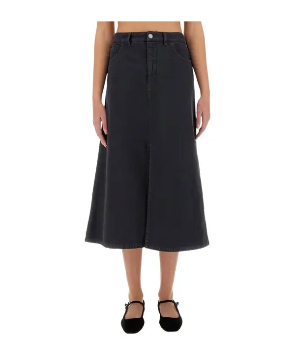 A.p.c. High-waist Georgia Skirt - Black