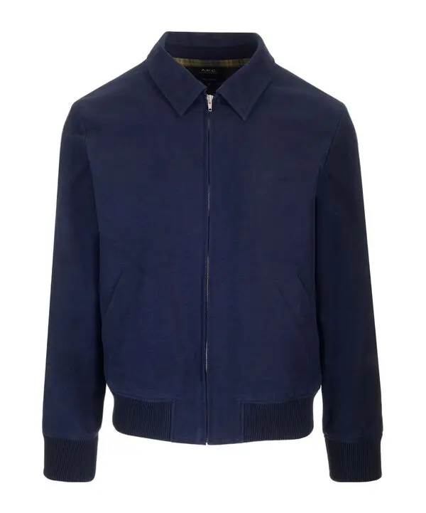 A.p.c. Gilles Zip-up Jacket - Black