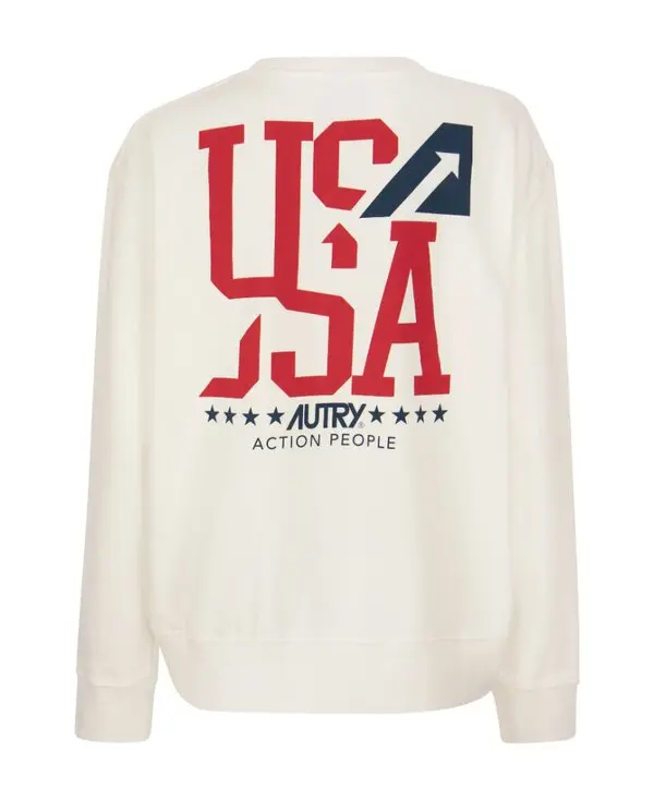 AUTRY Usa Long-sleeve Cotton T-shirt