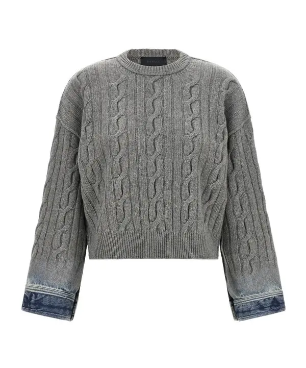 HAIKURE Cropped Knit Sweater