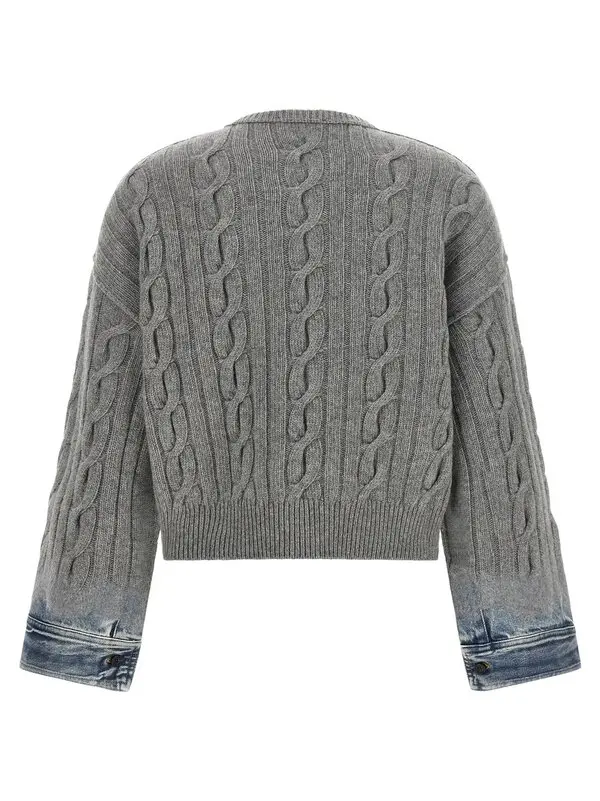 HAIKURE Cropped Knit Sweater