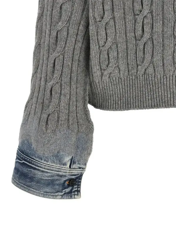 HAIKURE Cropped Knit Sweater