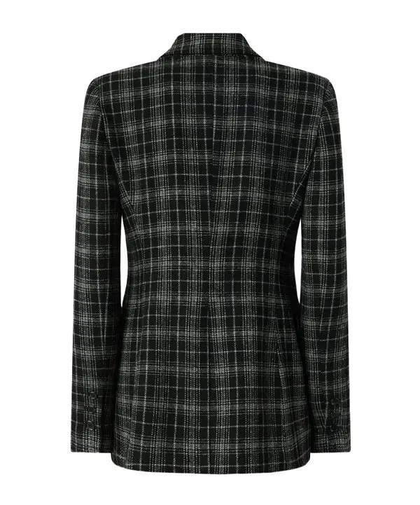 Pinko Double-breasted Check Jacket