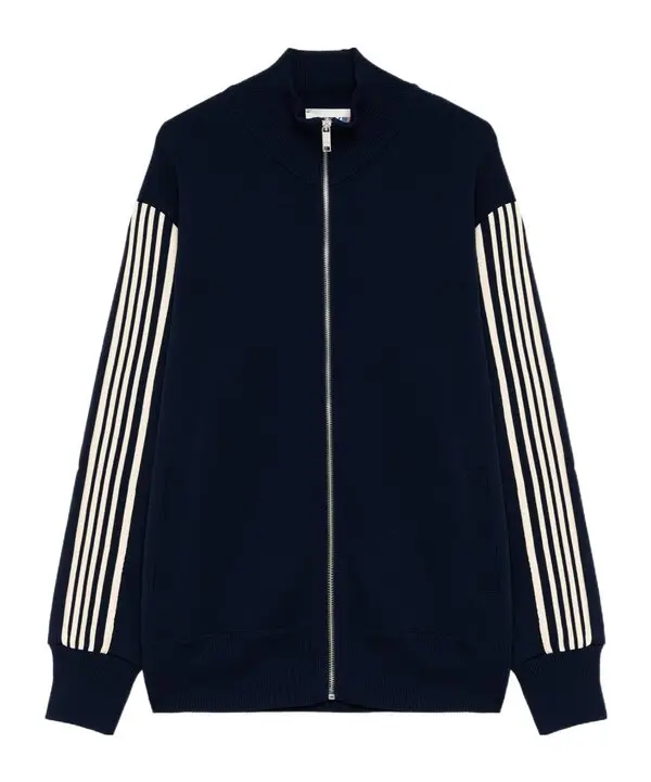 AUTRY Logo Patch Zipped Jacket