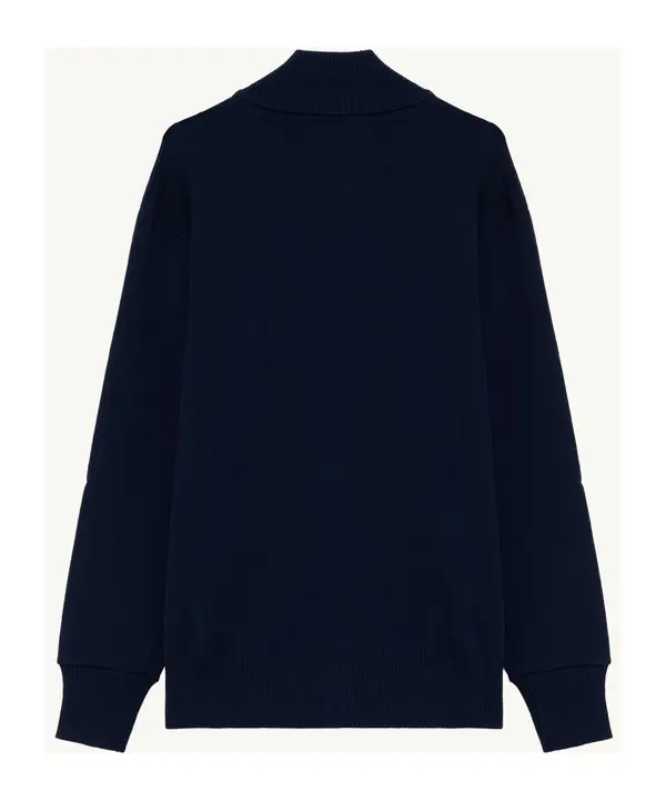 AUTRY Logo Patch Zipped Jacket