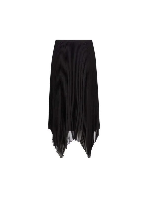 Valentino Garavani Pleated Midi Skirt - Black