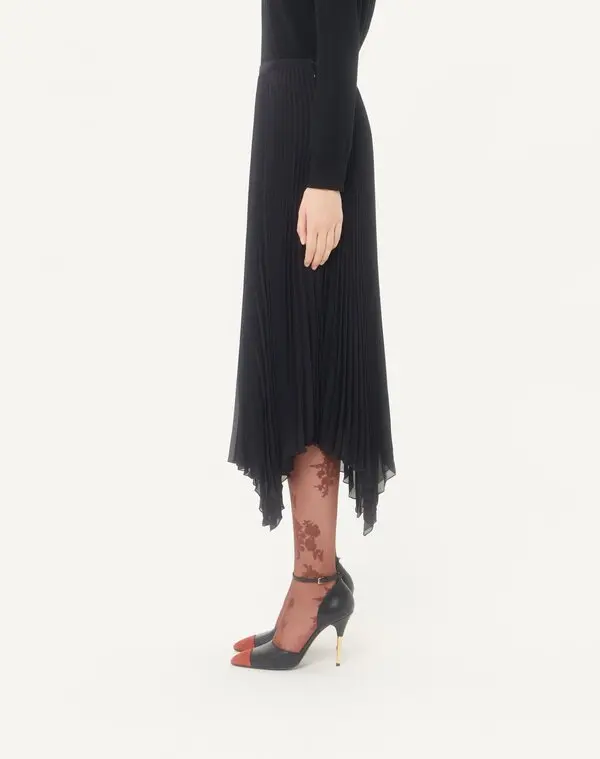 Valentino Garavani Pleated Midi Skirt
