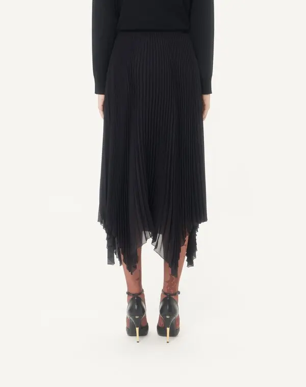 Valentino Garavani Pleated Midi Skirt