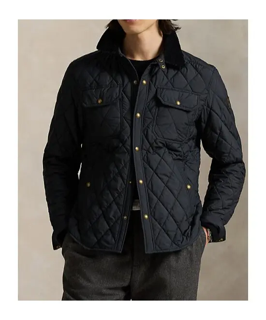 Polo Ralph Lauren Corduroy-collar Quilted Jacket