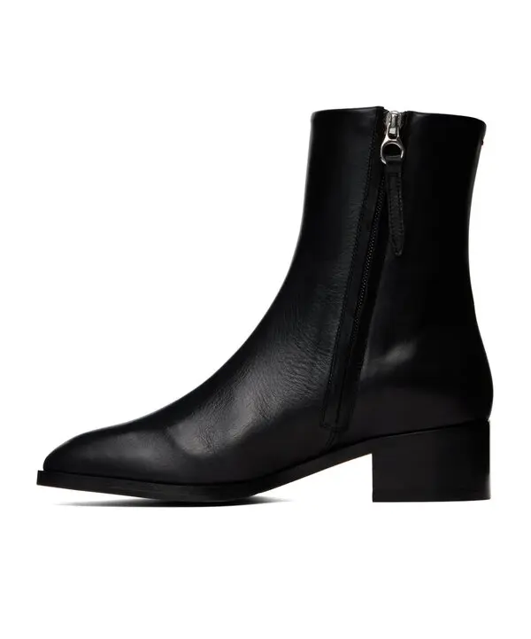 AeydĒ Solid Leather Ankle Boots