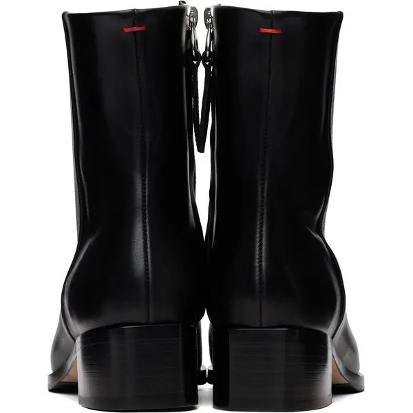 AeydĒ Solid Leather Ankle Boots