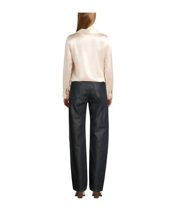 Saint Laurent Dark Wash Straight Leg Jeans