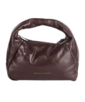 Brunello Cucinelli Leather Hobo Bag