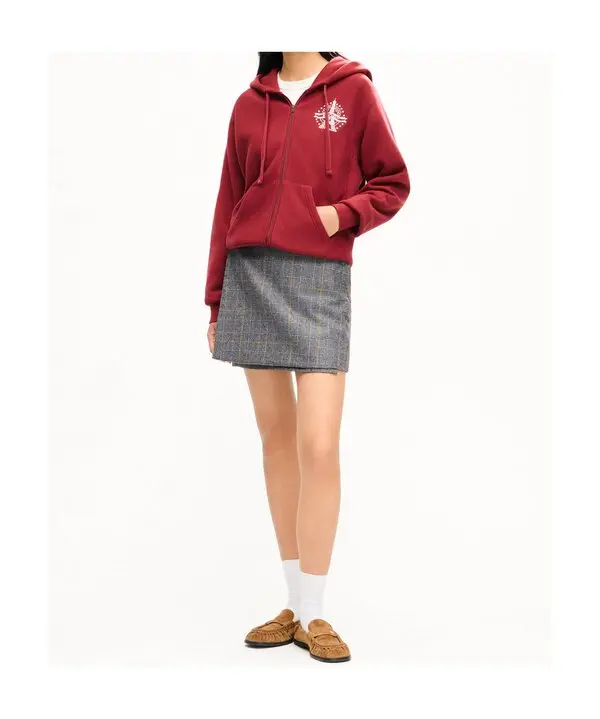 Kenzo Eiffel Tower Design' Zip-up Hoodie In Cotton