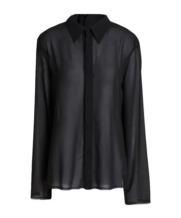 MAISON MARGIELA Solid Colour Shirts Blouses - Black