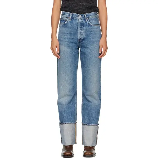 AGOLDE Cuffed Wideleg Jeans