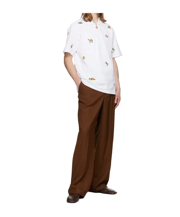 Casablanca Embroidered Polo Shirt