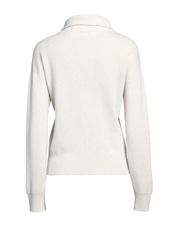 Brunello Cucinelli Cashmere Half-zip Sweater - White