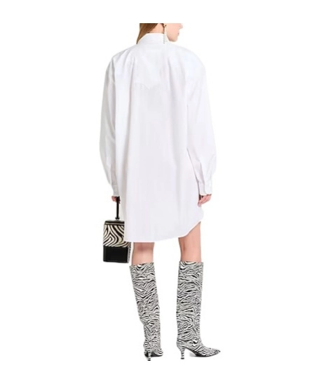 MAISON MARGIELA Solidcolor Longsleeve Shirt Dress