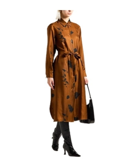 Max Mara Printed Cady Shirt Dress